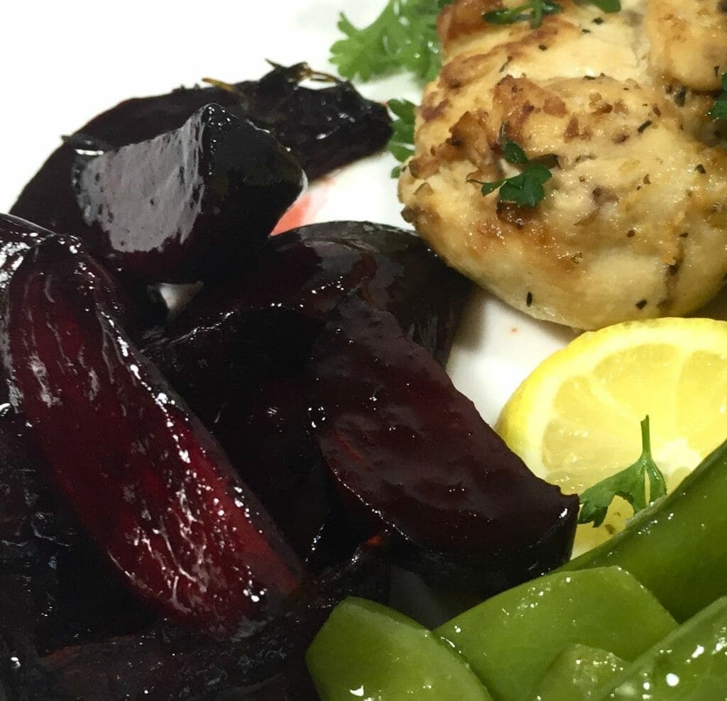 Pomegranate Orange Roasted Beets